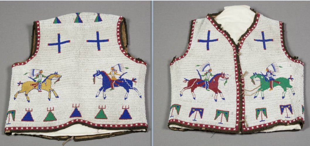 Old Native American Style Beaded Powwow Regalia Beaded Vest PWV112 ...