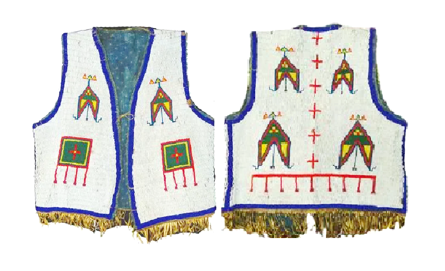 Old Native American Style Beaded Powwow Regalia Beaded Vest PWV151 ...