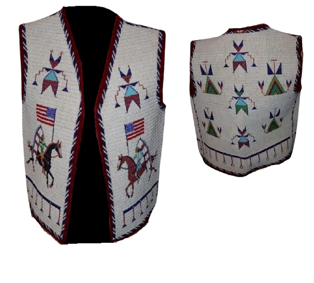 Old Native American Style Beaded Powwow Regalia Beaded Vest PWV181 ...