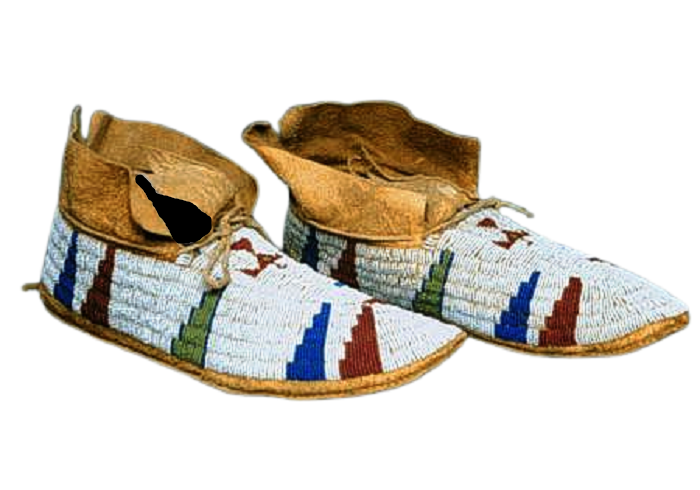 Old Native American Style Beaded Powwow Beaded Moccasin MC657 ...