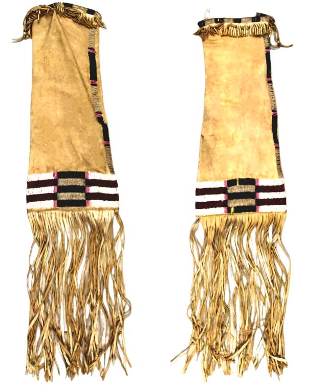 Old Native American Style Buckskin Hide Beaded Tobacco Pipe Bag NPB206 ...