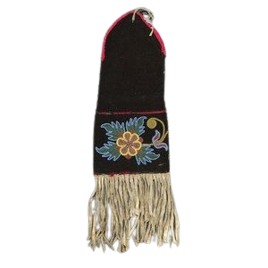 Old Native American Ojibwe Floral Beaded Tobacco Pipe Bag NPB209 ...