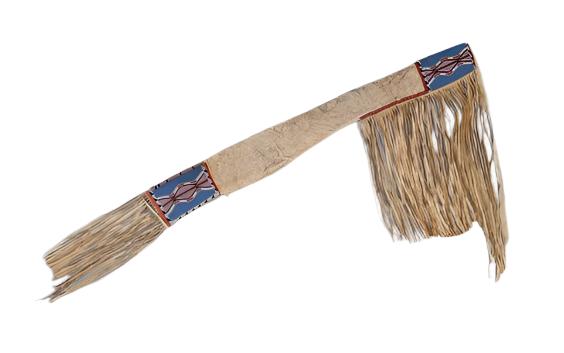 Native American Beaded Style Rifle Scabbard Leather Sheath Fringe NRF1 ...