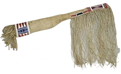 Native American Beaded Style Rifle Scabbard Leather Sheath Fringe NRF1 ...