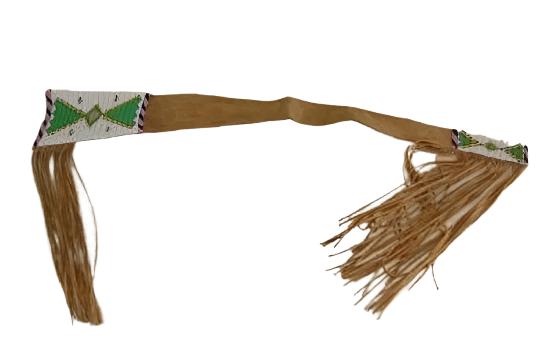 Native American Beaded Style Rifle Scabbard Leather Sheath Fringe NRF1 ...