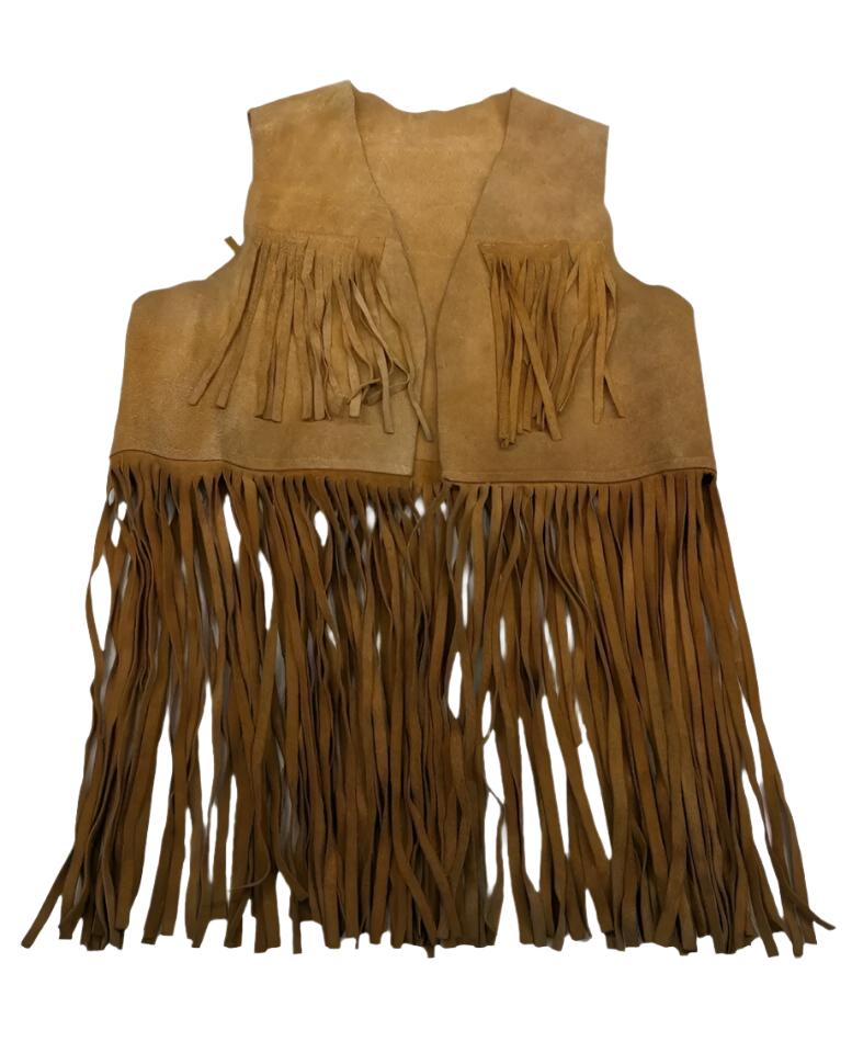 Cowgirl's Brown Suede Leather Long Fringe Vest CGV469 – NativeEagleStore